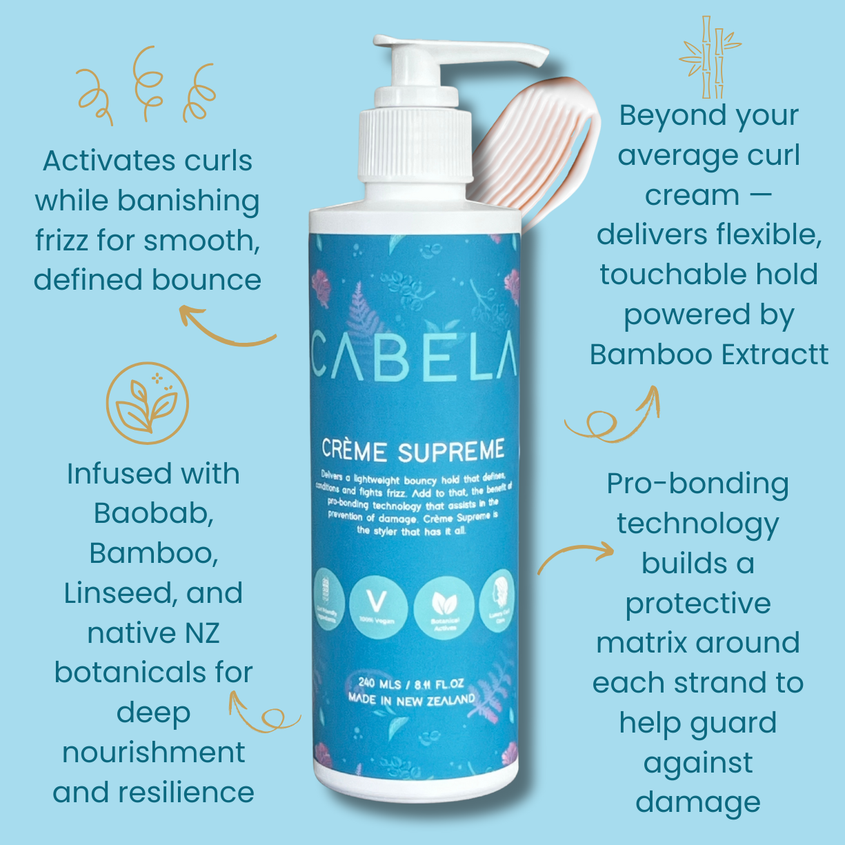CREME SUPREME | Curl Cream for Curly Hair – Cabela